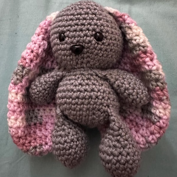 No-sew Bunny Crochet Pattern, Long Ears Bunny, Floppy Ears Bunny ...