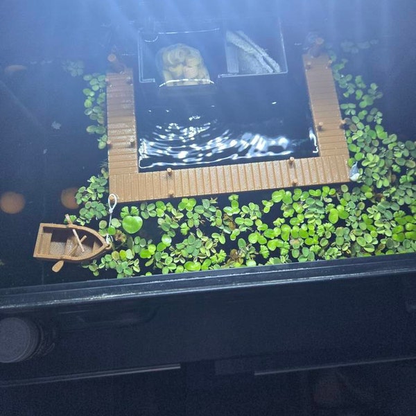 Rowboat Floating Decor | Decorative Aquarium Floater | Water Surface ...