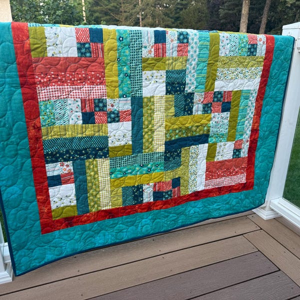 Zamora Digital Quilt Pattern 3 Yard Wall Hanging Quilted Lap Throw ...
