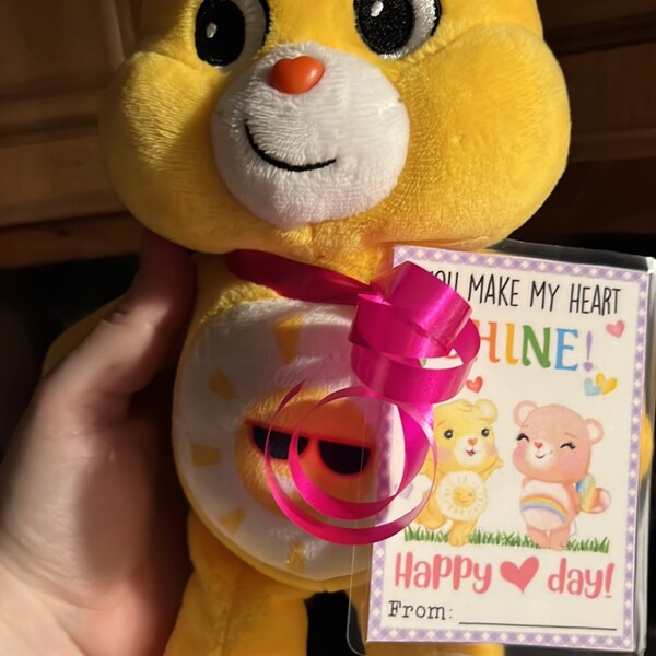 Printable Cute Bears Valentine's Day Cards, School Valentine's Day Tag ...