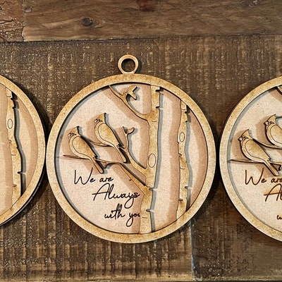 LASER CUT FILE Cardinal Ornament Svg File - Etsy