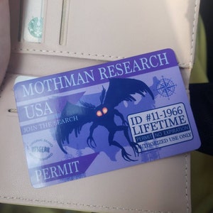 Cryptid Search Permit Collection Wallet-sized Metal Card - Etsy