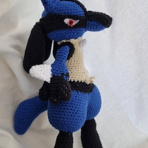 Lucario Pokemon Crochet Pattern - Etsy