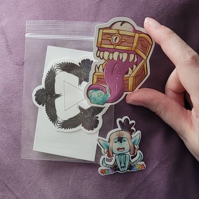 Dungeons and Dragons Stickers 6-pcs Dnd Stickers - Etsy