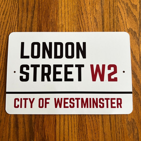 London Street Sign, Custom London Sign, UK Street Sign, United Kingdom ...