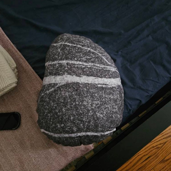 Set of 8 Large Rocks Stone Pillows, Home Decoration, Pebble, Living ...