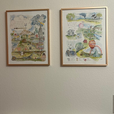 Peter Rabbit Watercolor Map Art Print Easter - Etsy