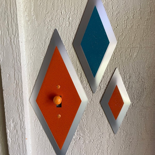 Diamundo Painted Deluxe Atomic Mid Century Diamond Light Switch Outlet ...