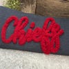 Chenille Yarn Script Font Applique Embroidery Seven Sizes 2, 3, 4, 5, 6 ...