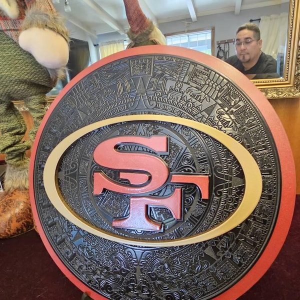 12” LA Dodger’s Logo on Aztec Calendar - Etsy