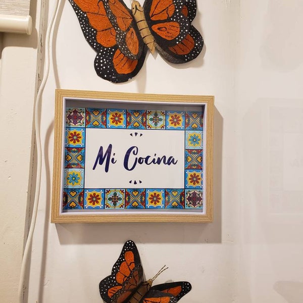 Bienvenidos Welcome Sign in Spanish Mexican Floral Bird Embroidery ...