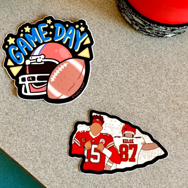 Kansas City Chiefs Sticker - Mahomes & Kelce - Etsy