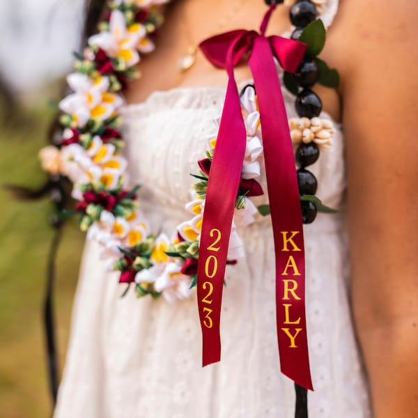 Custom Ribbon Flower Lei for Graduation or Special Occasion**currently ...