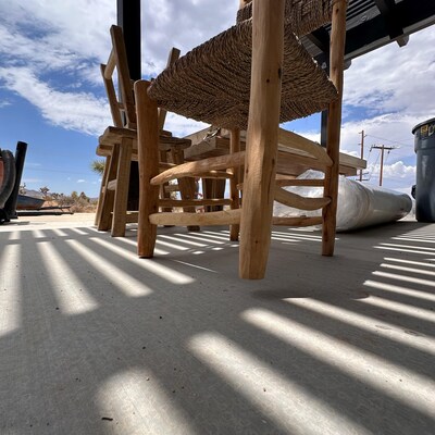 Moroccan Wood Slice Mirror Natural Wood Frame Mirror With Standuniquely ...