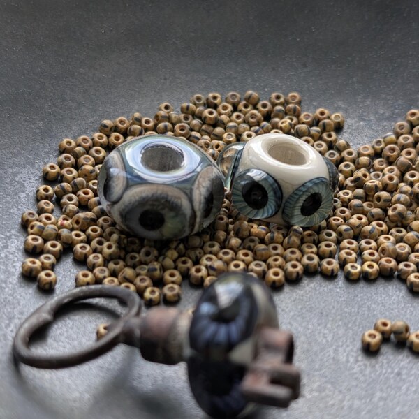 Petroglyph Storyteller Glass Beads Set- Lampwork Focal - Etsy