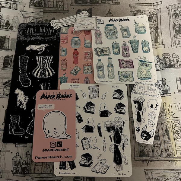 Pink Coffin Vampire Reusable Sticker Book - Etsy