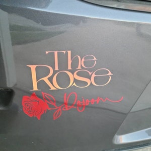 Rose Decal Rose Vinyl Car Decal Car Decal for Women Car Decals for Mom ...