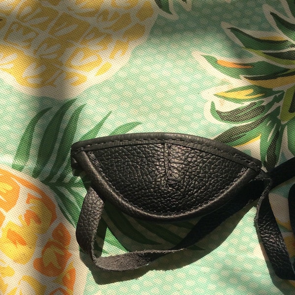 Slim, Convex, Black, Eyepatch - Leather Eye Patch - Etsy