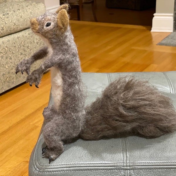 Needle Felted Squirrel Kit and Tutorial - Etsy