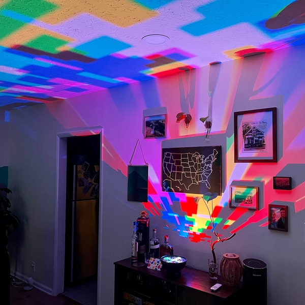 6" Decorative Wall Mount Light - Super Bright Color LED Lighting ...