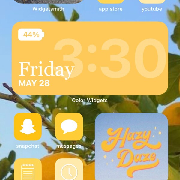 Ios 14 Icons Yellow | Yellow App Icons | Ios 14 Aesthetic | iPhone ...
