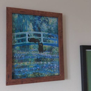 Monet Garden Cat Print, Claude Monet Cat Poster, Cat Art, Animal Poster ...