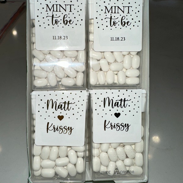 Personalized Real Foil Wedding Tic Tac® Labels/wedding Favor Labels/tic ...