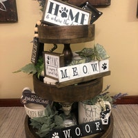 Tiered Tray Scrabble Tiles With Wooden Tray. Made to Order, Custom ...