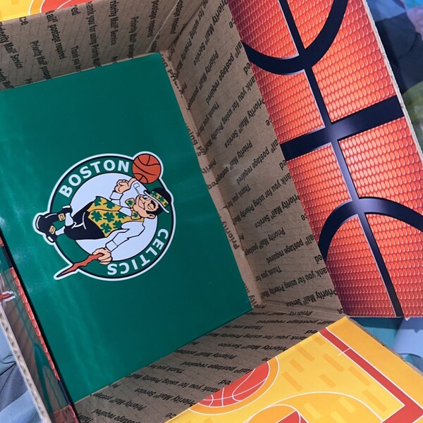 Basketball Gift Box Stickers / Team Gift for Coach / College Care ...