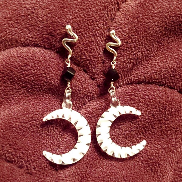 Rainbow and Purple Ring Drops - Pair for Earrings - Lampwork Borosilicate Glass by Beau Barrett ...