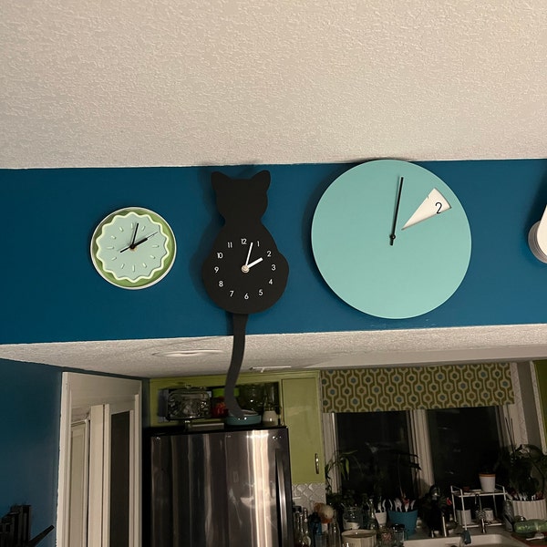 Mini Fluted Geometric Acrylic Wall Clock - Etsy