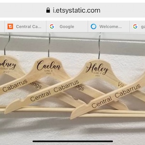 Personalized Graduation Hanger, Excellent for High School Graduates or ...