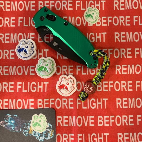 Tiny Angler Fish Glow Sticker | Anglerfish, Spooky, Ghost, Halloween ...