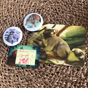 Squirrel, Donkey, Platypus & Dog BADGE / MAGNET Animal Transformation ...