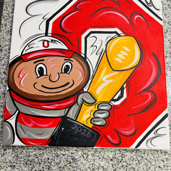 Artist’s Interpretation in Abstract of St. Louis Cardinals Painting Art ...