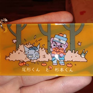 Trigun Maximum : Vash , Wolfwood & Knives Acrylic Keychain - Etsy