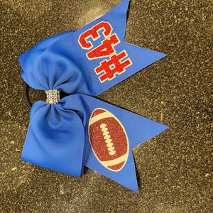 Softball Bow With Number Softball Bows Custom Softball - Etsy