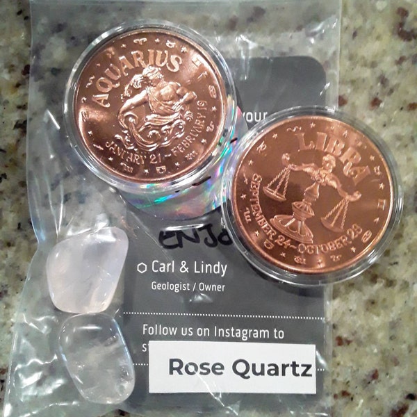 Zodiac Sign Copper Coin: Astrology Gift, 1 Oz Solid Copper - Etsy