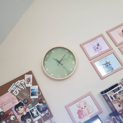 Numbers Wall Clock. Classic Neutral Color Nordic Wall Art - Etsy