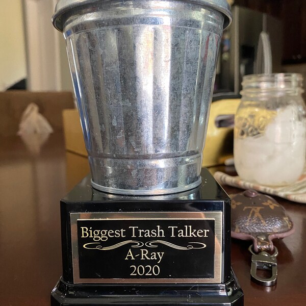Basketball Trophy Trash Talker Award Fantasy Basketball Madness Loser ...