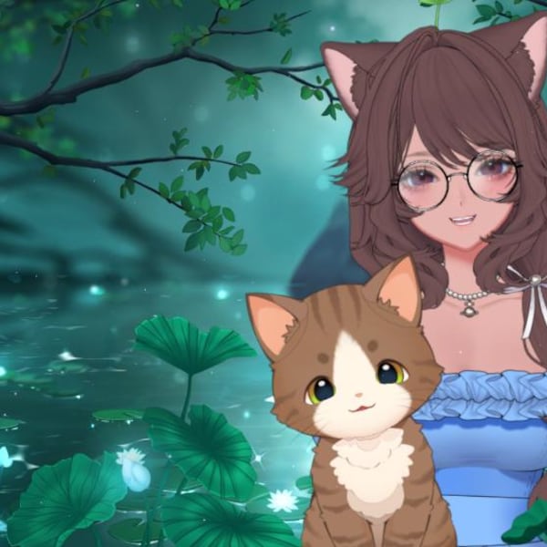 Customizable Vtuber - Anime Cats Live2d Avatar - Etsy