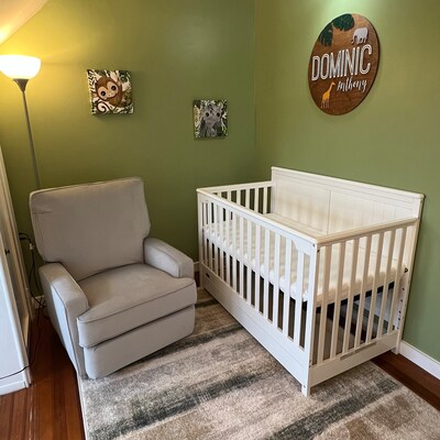 Nursery Name Sign , Safari Name Sign for Nursery, Jungle Nursery, Above ...