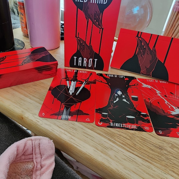 Red Hand Tarot Deck - 1st Edition With Rigid Box and Guide Booklet - Etsy