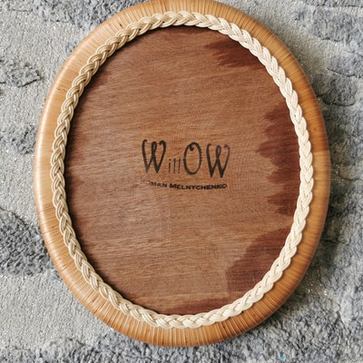 Oval Wicker Photo Frame Decorative Photo Frame With Single Loop Hook - Etsy