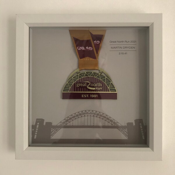Great North Run Personalised Medal Frame - Etsy