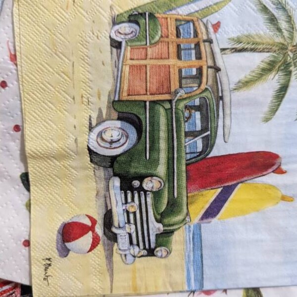 Nautical Napkins, Beach Napkins, Nautical Napkins, Turtle Napkins ...