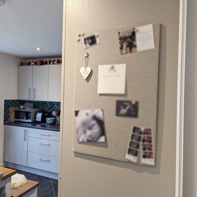 Linen Fabric Magnetic Board / Notice Board - Etsy UK