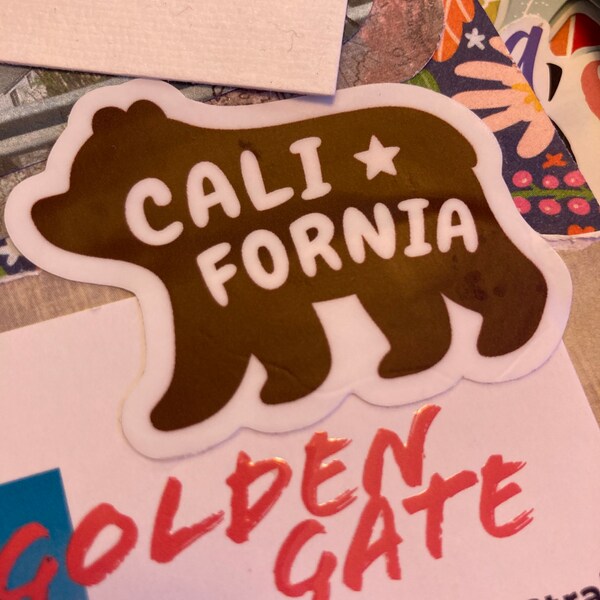 Holographic San Francisco Skyline Sticker - Etsy