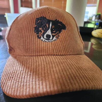 Custom Embroidered Pet Hat Using Pet Photo Personalized Dog Hat Custom ...