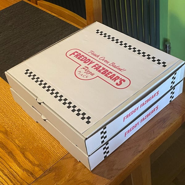 FNAF Printable Pizza Box Cover - Five Nights at Freddy's Digital ...
